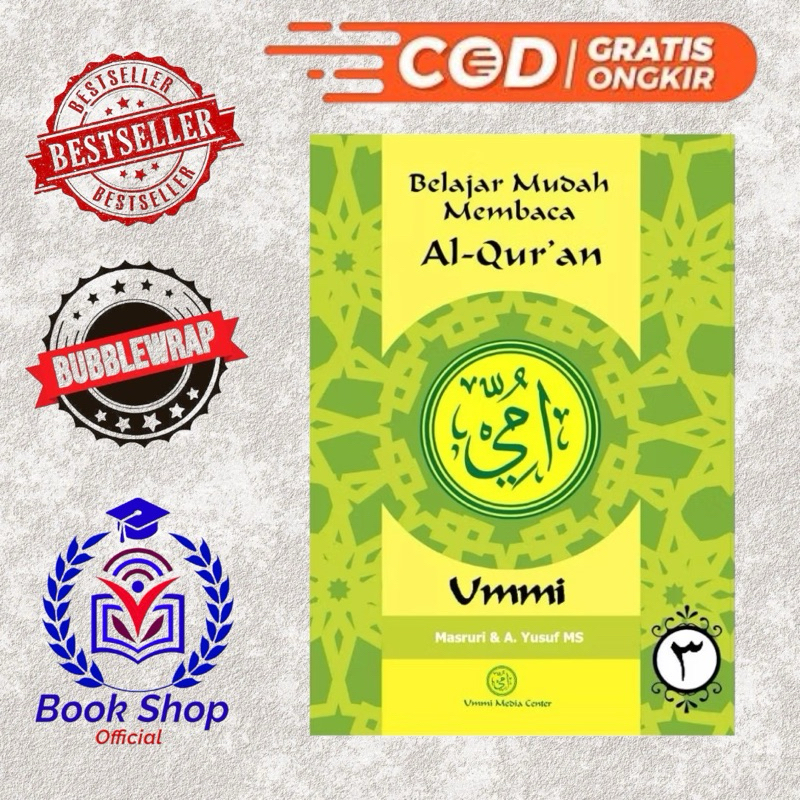 Jual Belajar mudah membaca al'Qur'an metode ummi jilid 3 | Shopee Indonesia
