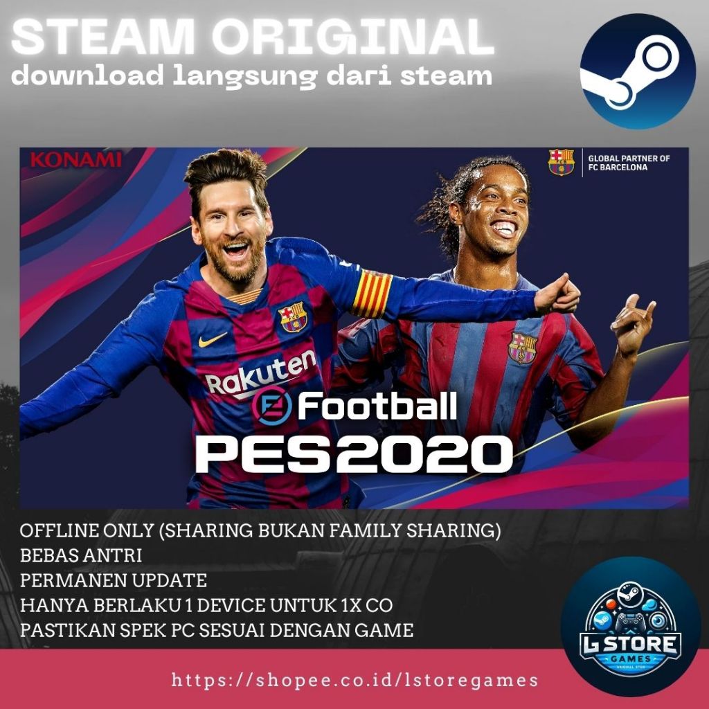 Jual eFootball PES 2020 PC Sharing Original Offline | Shopee Indonesia