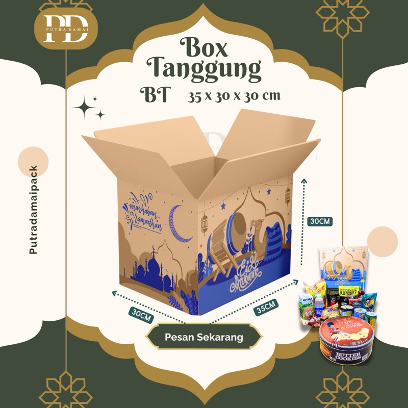 Jual BOX TANGGUNG 35x30x30cm Kardus / Box Tas Lebaran / Box Parcel ...