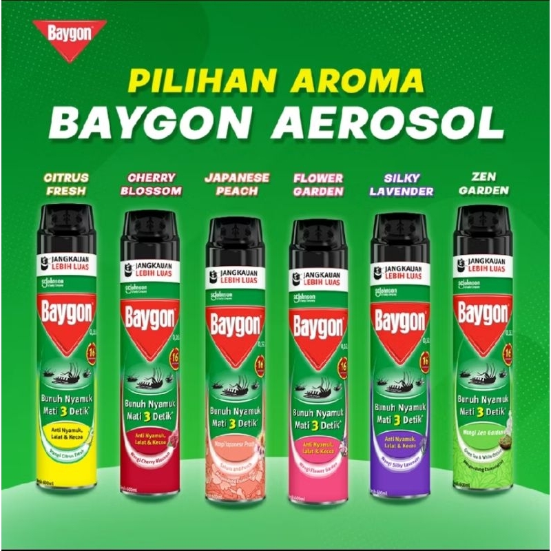 Jual Baygon Aerosol Citrus 600 ml | Shopee Indonesia