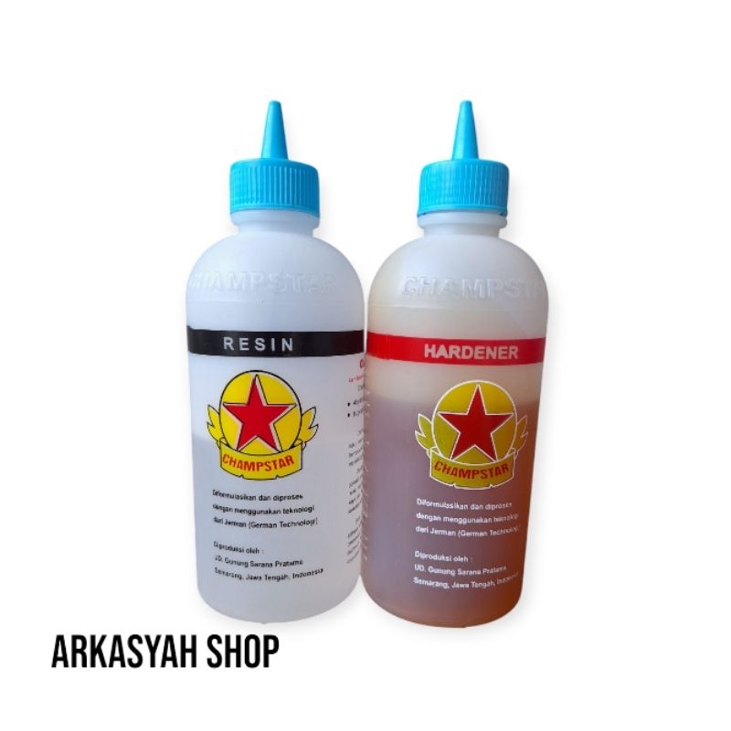 Jual LEM BINTANG EPOXY HARDENER RESIN NEWW 1/2 KG (LEM KAYU LEM 2 ...