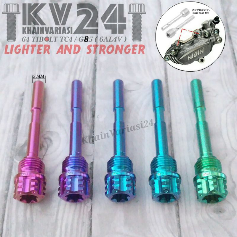 Jual Baut titanium pin tojosan kampas kaliper caliper nissin 4p 4piston double pin | Shopee ...