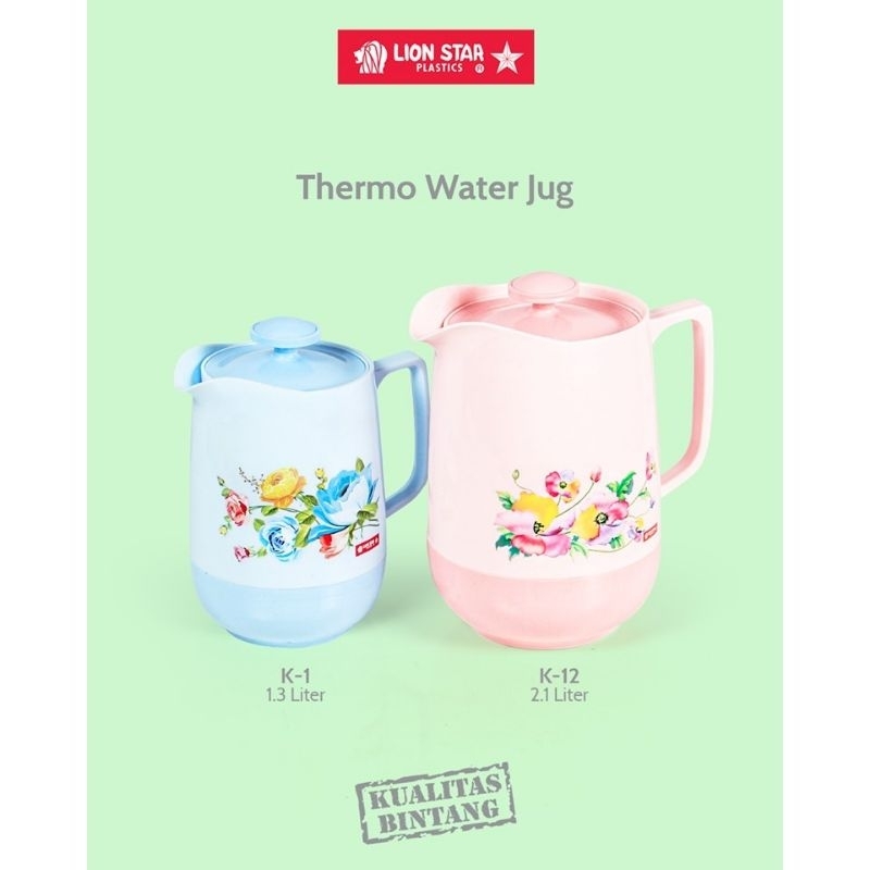 Jual Teko Water Jug Lion Star 1.3 Liter / 2.1 Liter | Thermo Air Minum | Termos Air Panas Dan ...