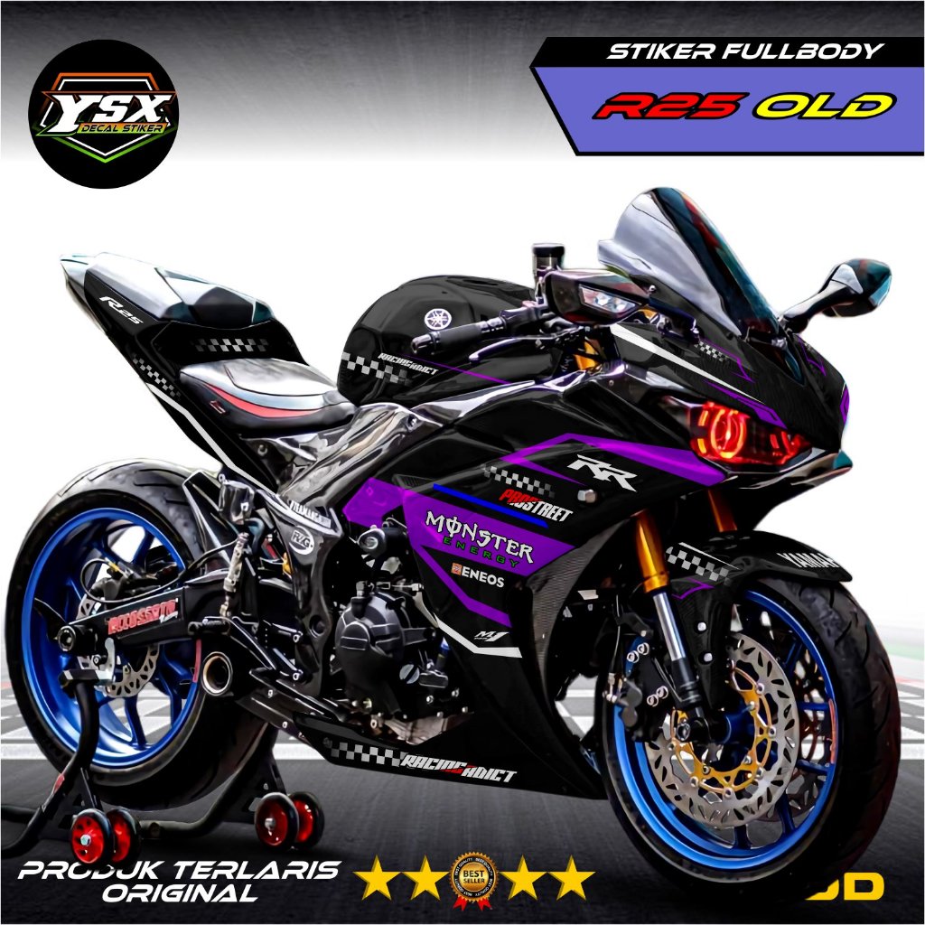 Jual Decal R25 Old Sticker Motor Fullbody Desain Racing RRM | Shopee ...