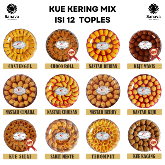 Jual Hampers Kue Kering Premium 12 Varian – Nastar, Kastengel, Choco ...