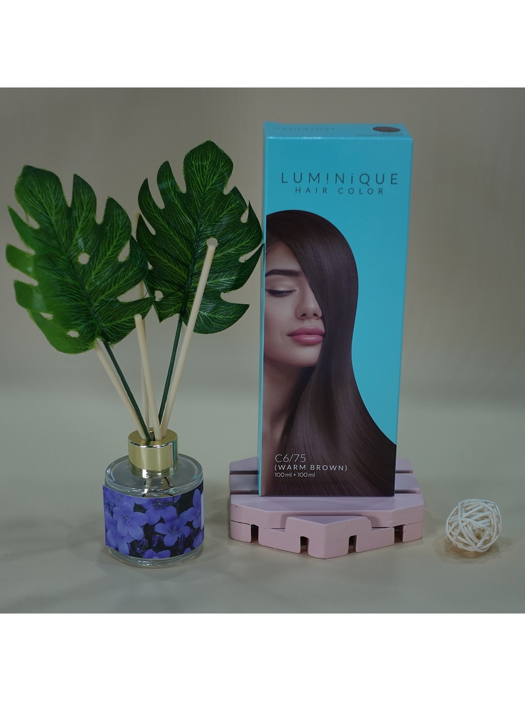 Jual Luminique Hair Color C6/75 Warm Brown | Shopee Indonesia