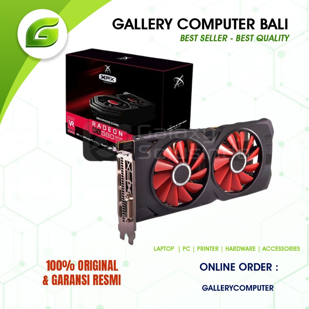 Jual VGA XFX RX580 8GB 256BIT DDR5 | Shopee Indonesia