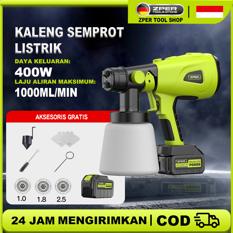 Jual 【 COD】ZPER 1000ml/min Spraygun Cat Semprot Electric Spray Gun Alat ...