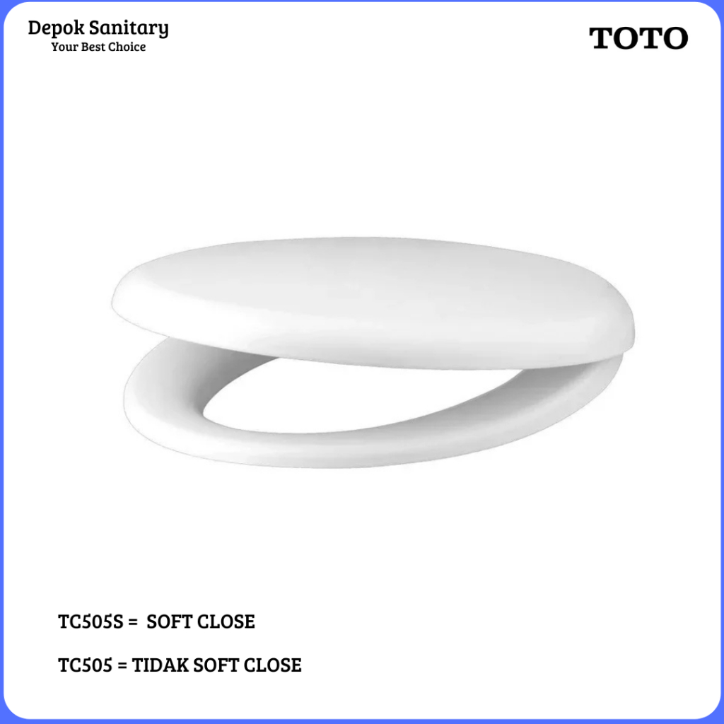 Jual TOTO Plastic Seat Cover Non- soft close TC505 | Tutup Kloset ...
