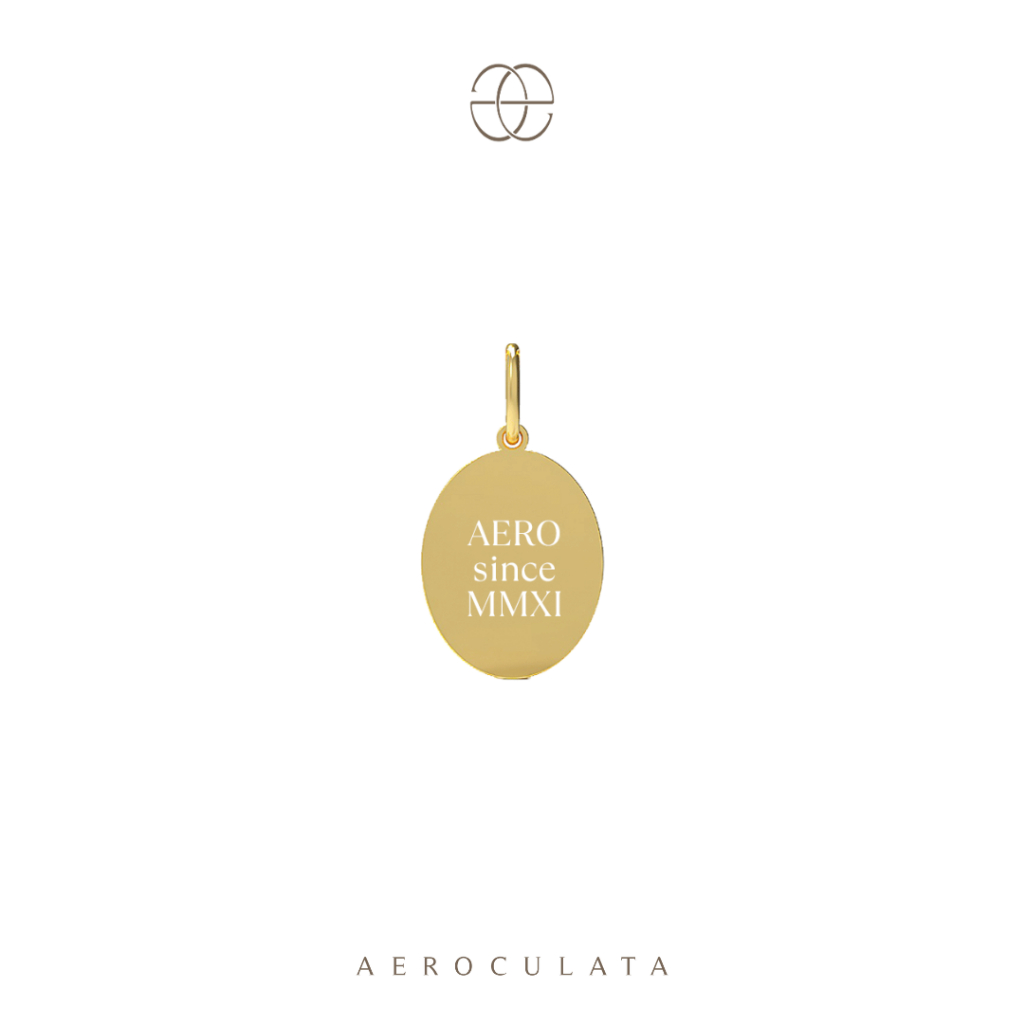 Jual Aeroculata Oval Pendant Liontin Custom Nama Initial Huruf Synbol ...