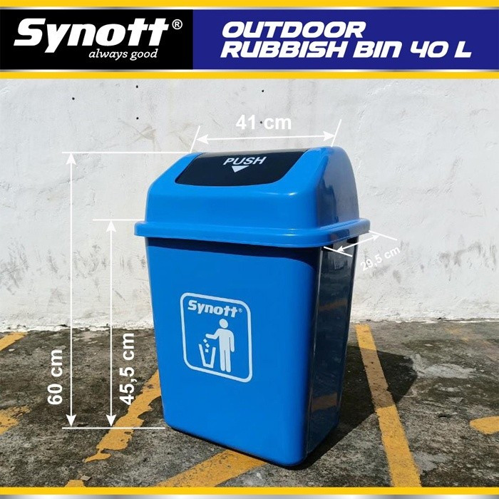 Jual Synott Tempat Sampah Biru 40 Liter | Shopee Indonesia