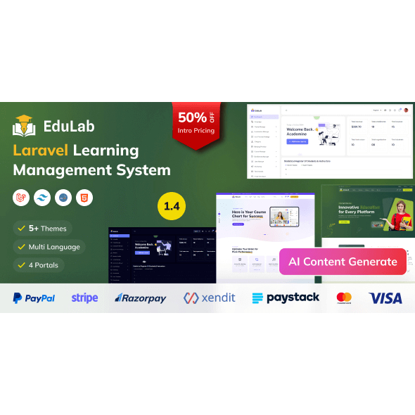 Jual Edulab LMS – Laravel Learning Management System with Tailwind CSS | Shopee Indonesia