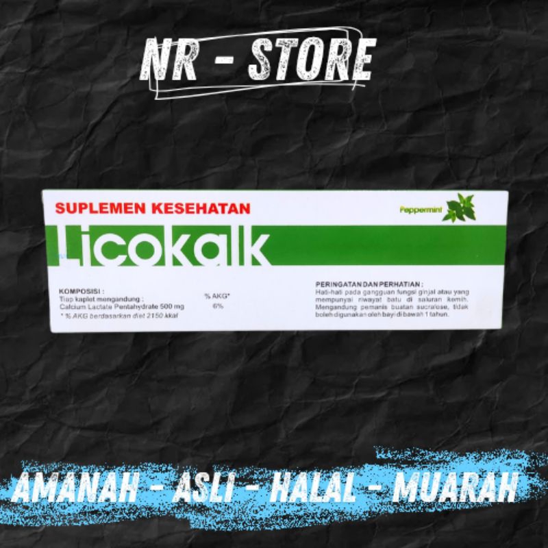 Jual LICOKALK KAPS BOX ISI 10 SETRIP | Shopee Indonesia
