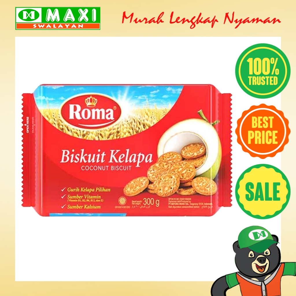 Jual Roma Biskuit Kelapa Kemasan 300gr | Shopee Indonesia