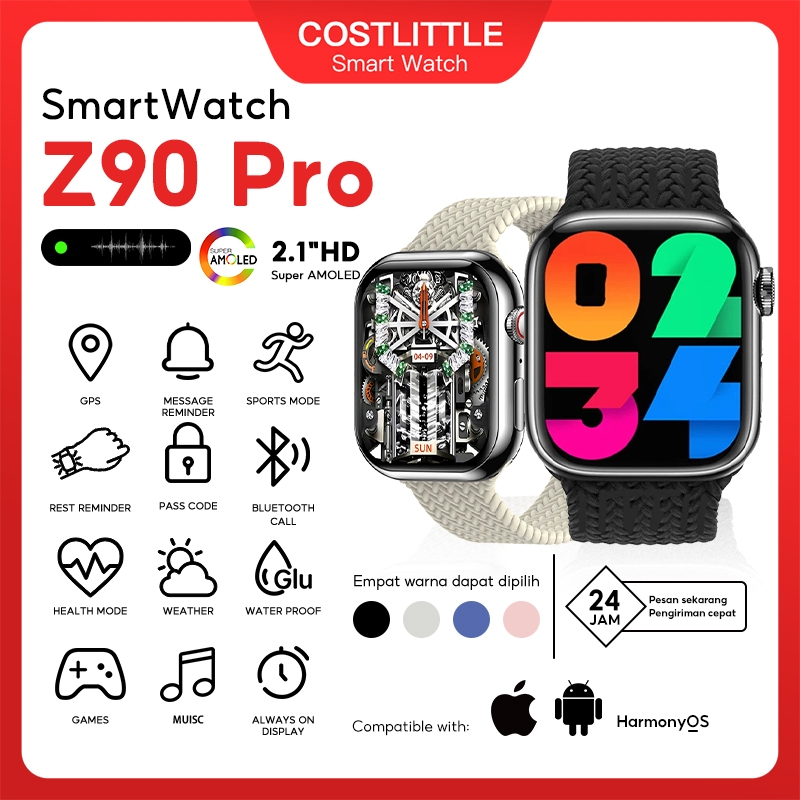 Jual 【COSTLITTLE】Garansi 100%Original Smartwatch Z90 Pro Original ...