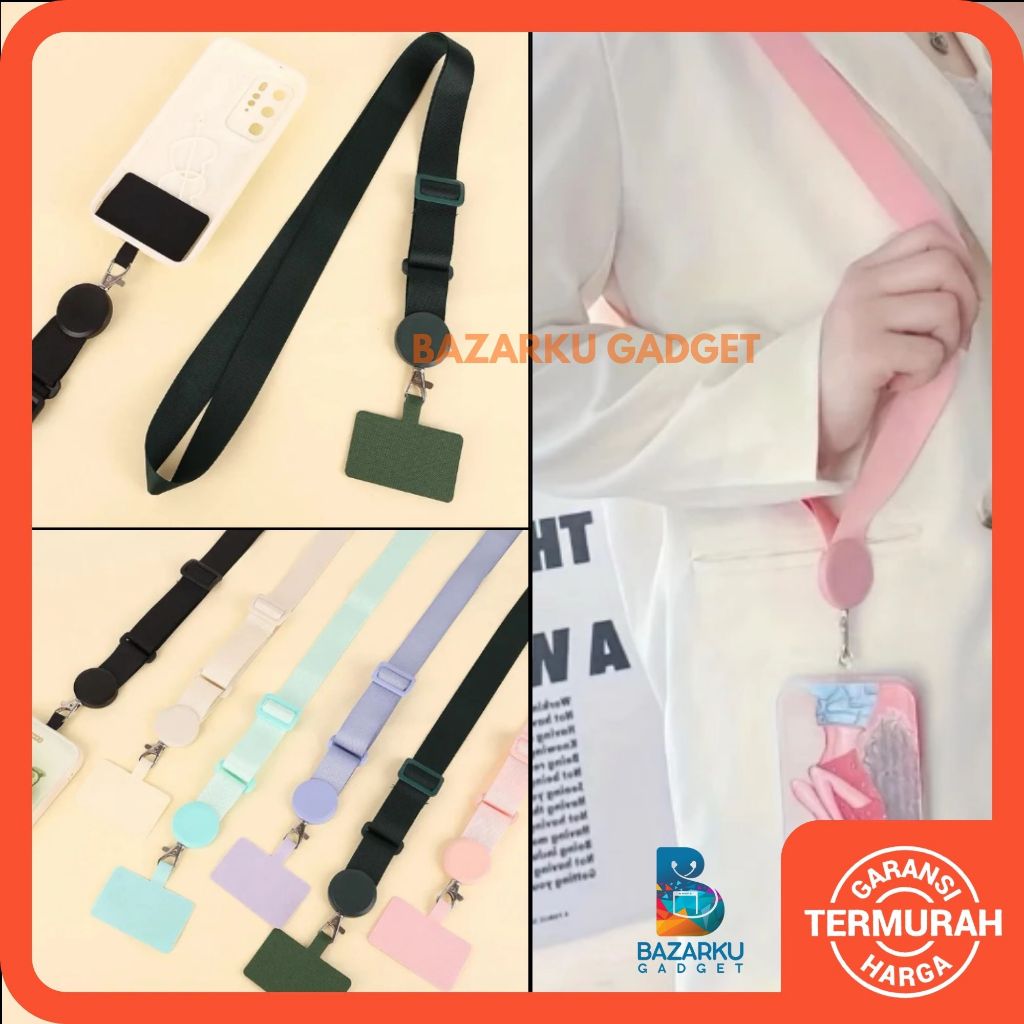 Jual Tali Lanyard Hp Basic Bisa Panjang Dan Pendek Tali Hp Gantungan Hp ...