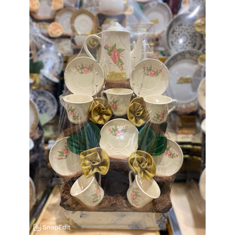Jual parcel tea set teko/set hadiah hampers idul fitri/parcel pecah ...