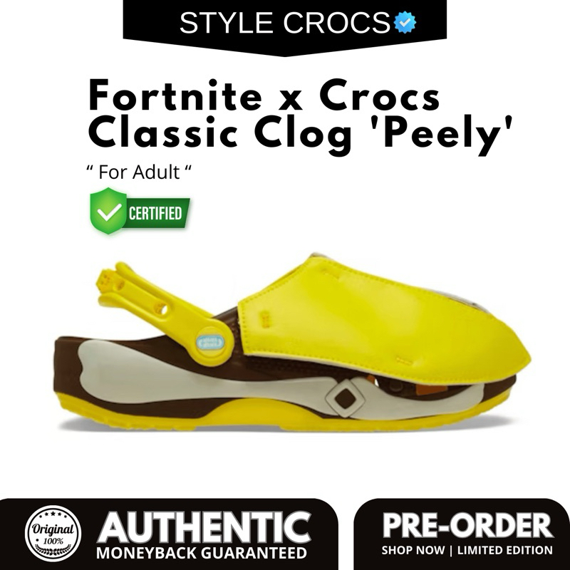 Jual Crocs X Fornite Classic Clog "Peely" | Shopee Indonesia