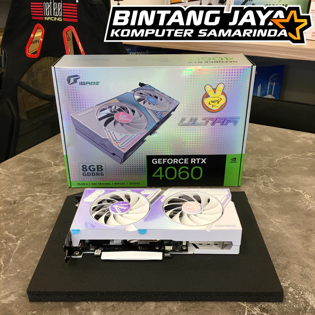 Jual VGA Colorful iGame GeForce RTX 4060 Ultra White DUO OC 8GB GDDR6 ...