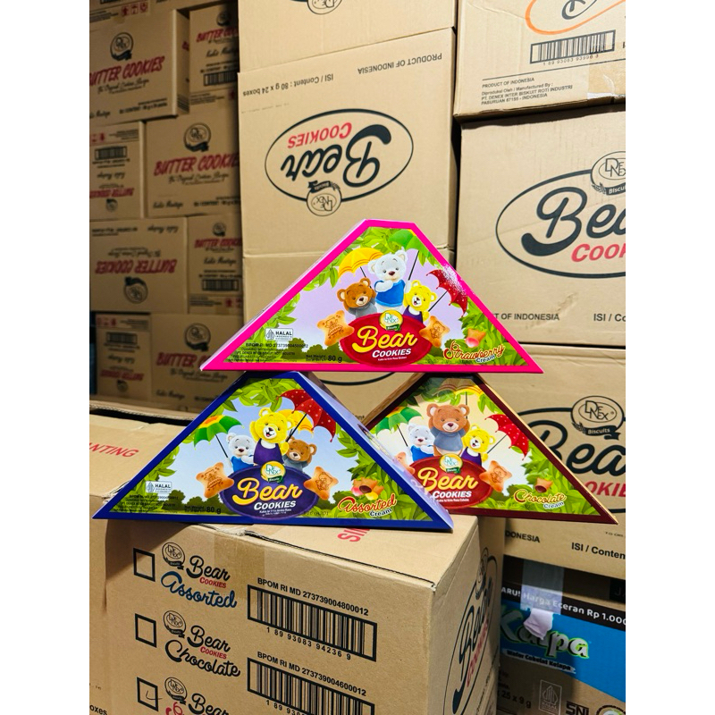 Jual Denex Hello Panda Bear Cookies 80gr (Kemasan Dus isi 24) untuk ...