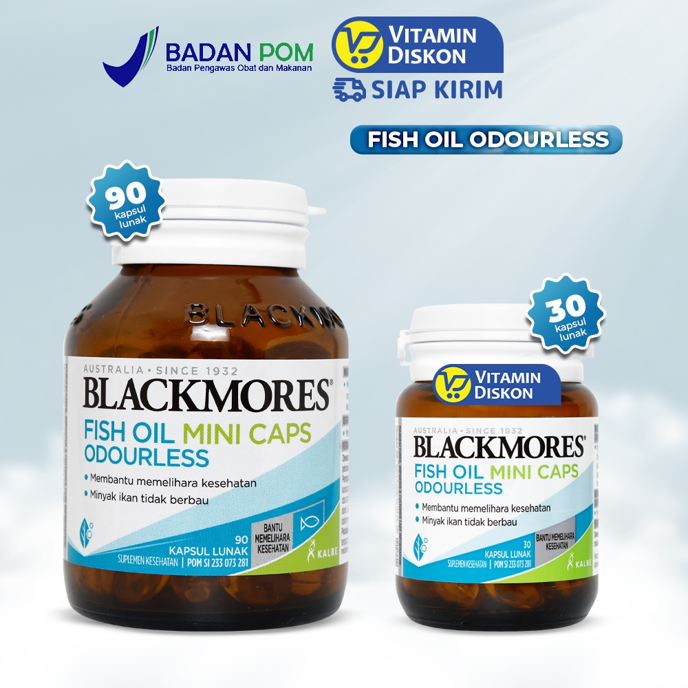 Jual BLACKMORES FISH OIL MINI CAPS ODOURLESS | MINYAK IKAN MEMELIHARA ...