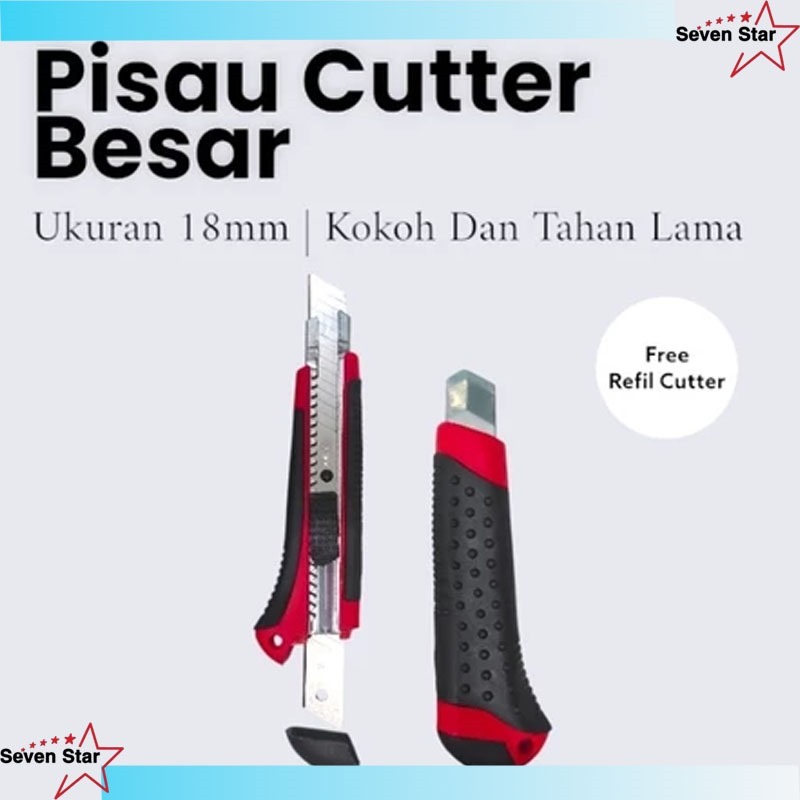 Jual Cutter Besar/Pisau Cutter / Pisau Cutter 18cm Stainless HPP ...