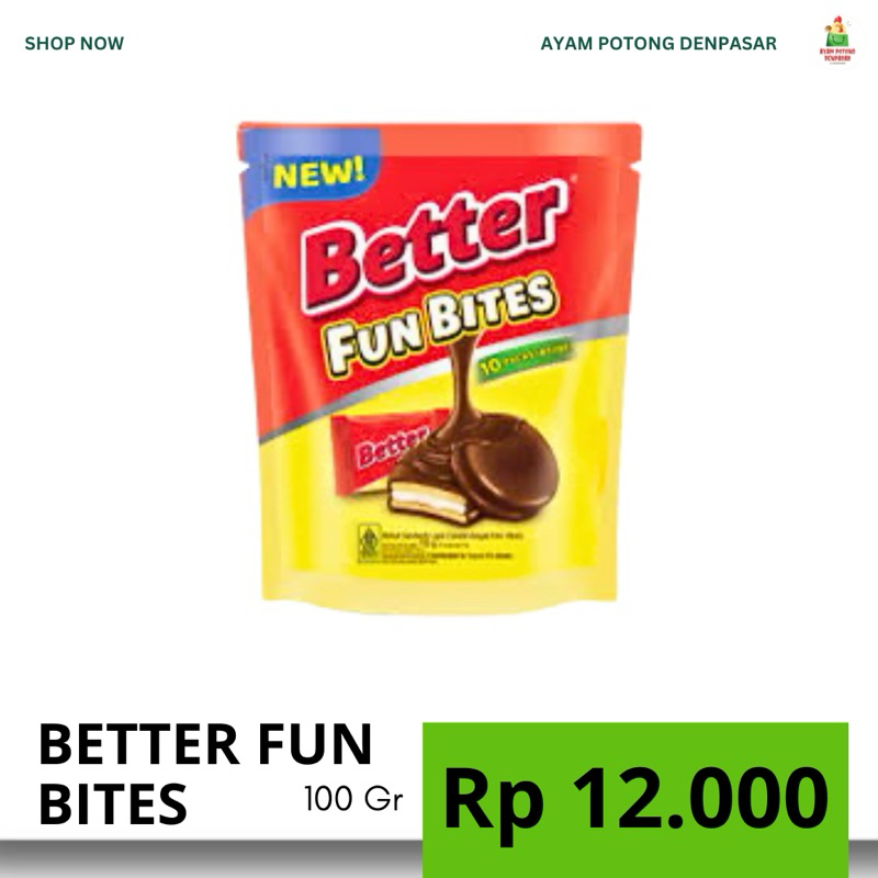 Jual BETTER Fun Bites // BETTER ECER//ROMA SARI GANDUM 5PCS | Shopee ...