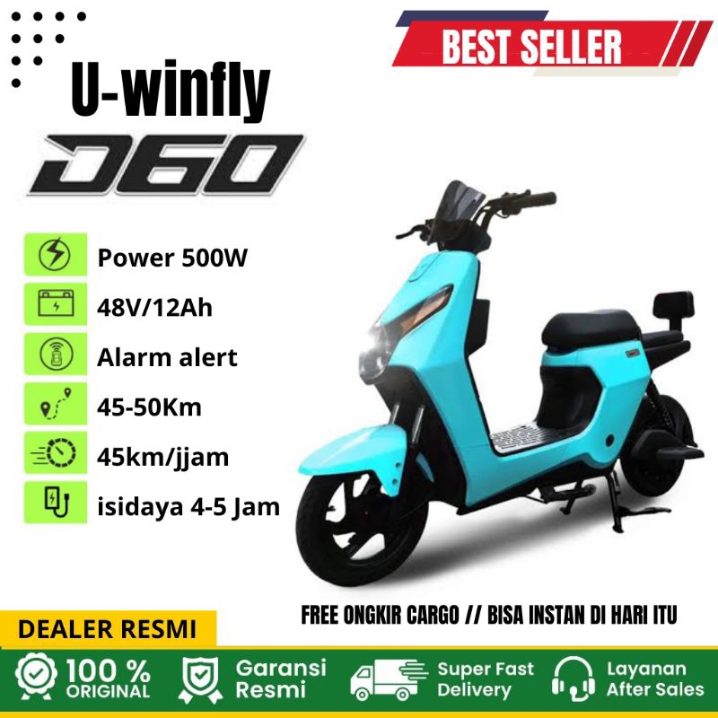 Jual Uwinfly d60 New 500W 48V/12Ah Bergaransi | Shopee Indonesia