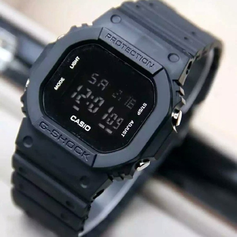 Jual Jam Tangan Pria/Wanita Casio G-Shock GLS DW5600 Full Black Strab Rubber | Shopee Indonesia