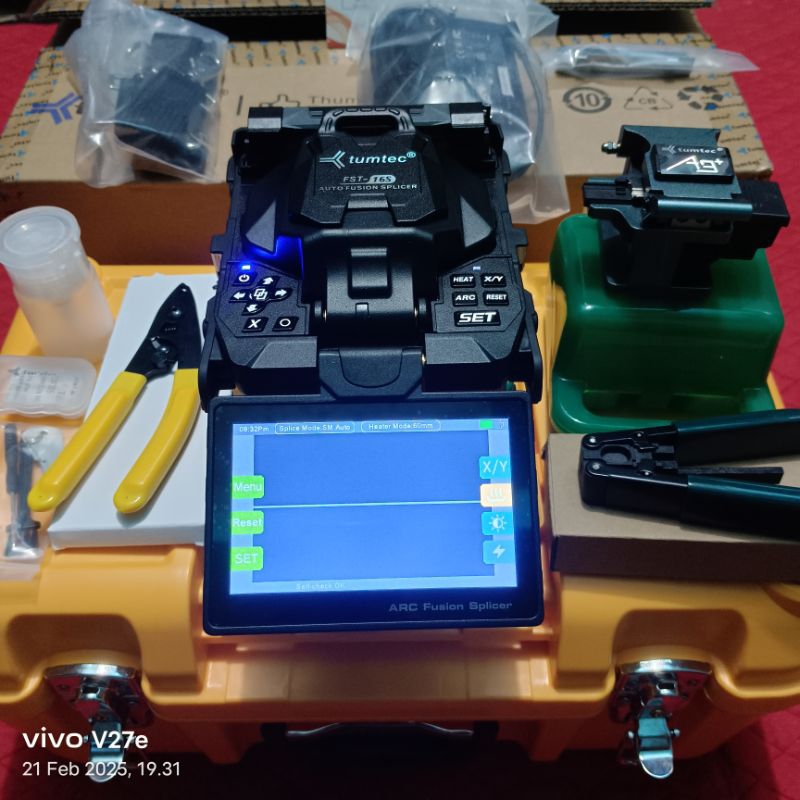 Jual alat sambung kbel fiber optik splicer tumtec 16s original barang ...