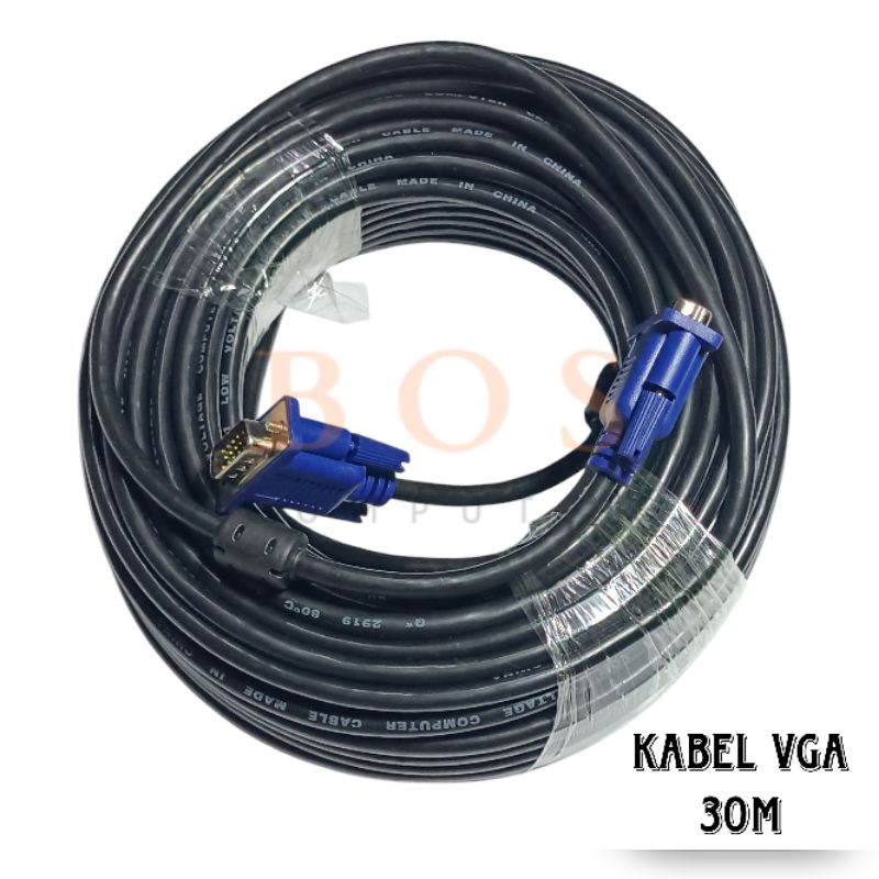Jual KABEL VGA 30M / KABEL VGA MALE TO MALE 30 METER / VGA 30M | Shopee Indonesia