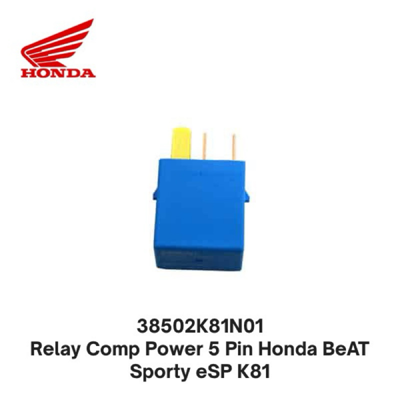 Jual 38502K81N01 Relay Comp Power 5 Pin Honda BeAT Sporty eSP K81 ...