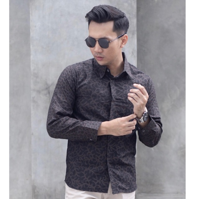Jual Velma Official Store Kemeja Baju Batik Pria Atasan Slimfit Lengan ...
