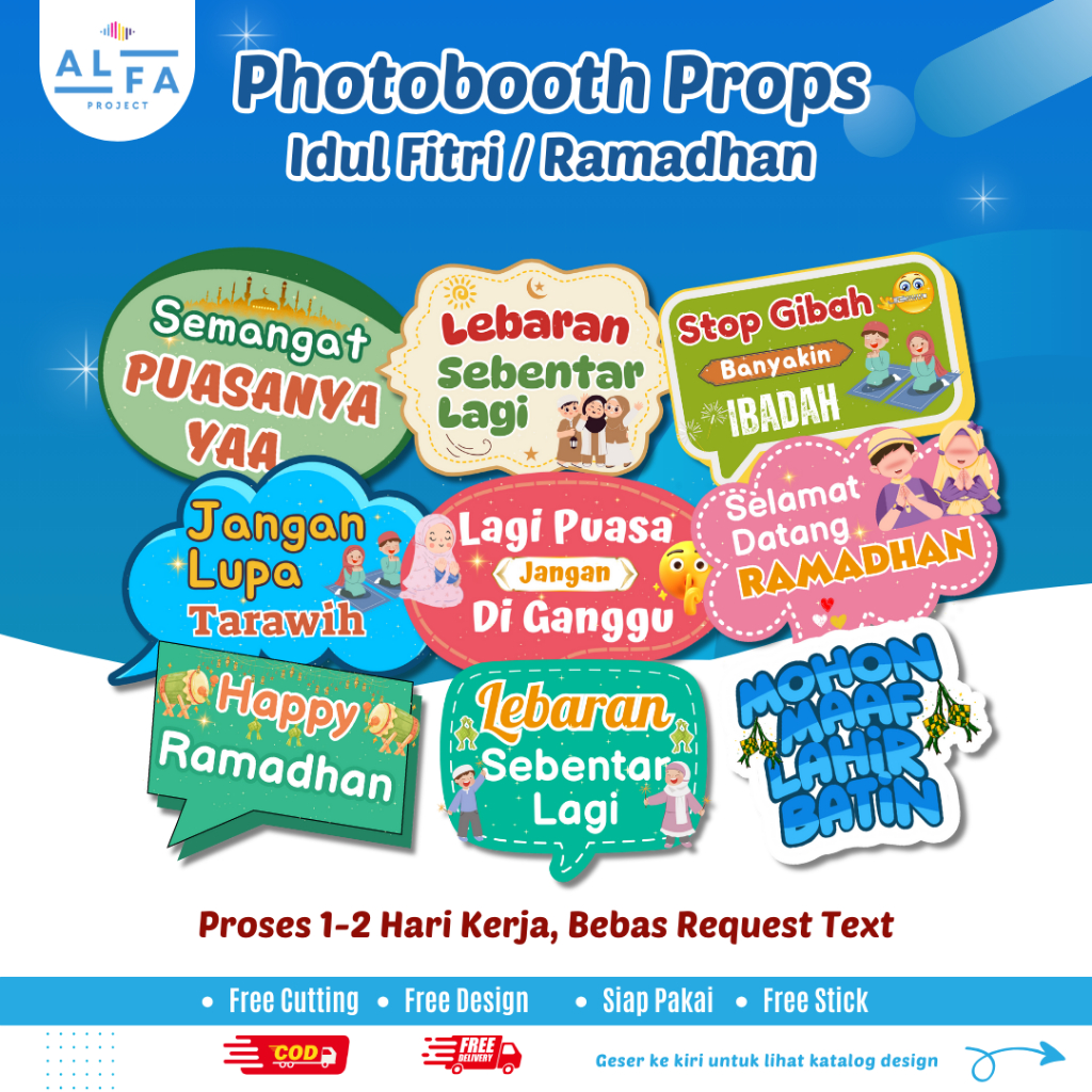 Jual D88 Photoboth Props Ramadhan Custom | Acc Photobooth idul fitri ...