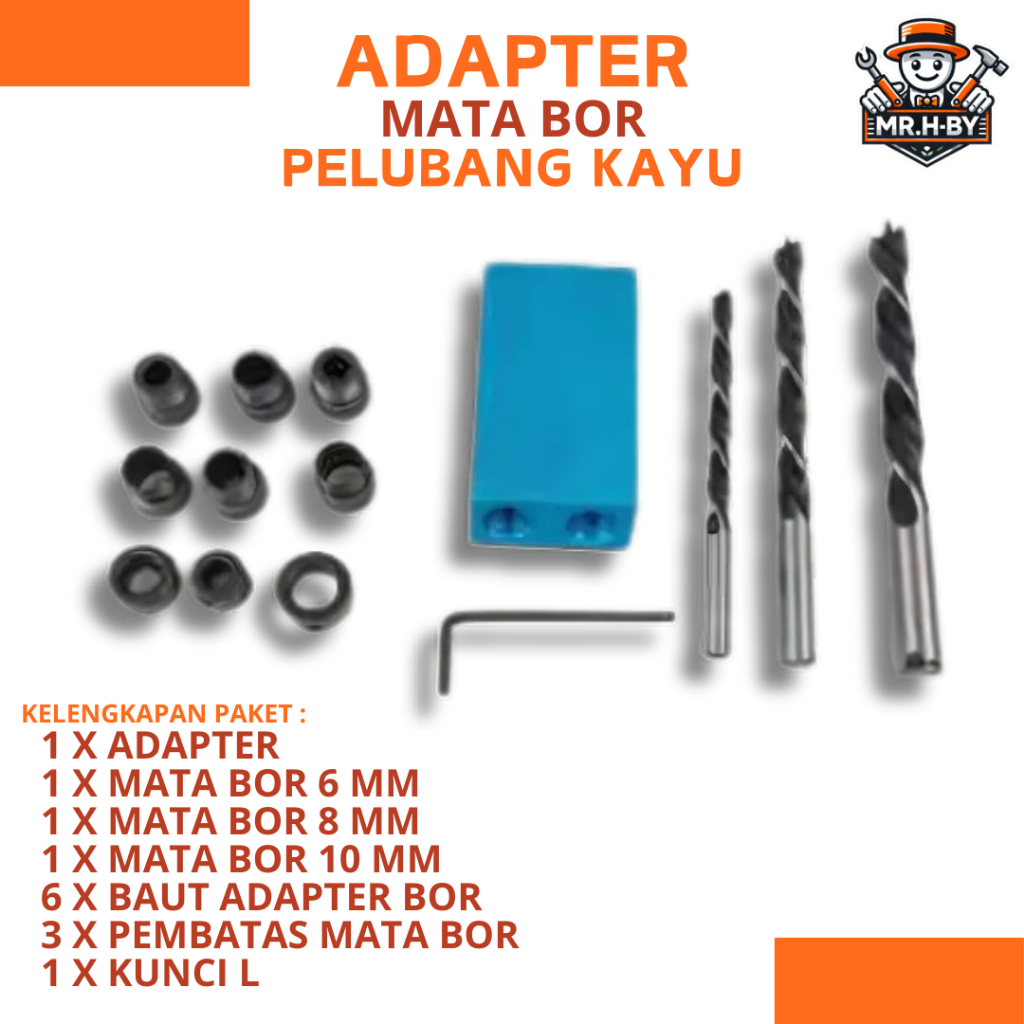 Jual Adapter Mata Bor Pembuat Lubang Baut Papan Kayu - MR_HBY | Shopee ...
