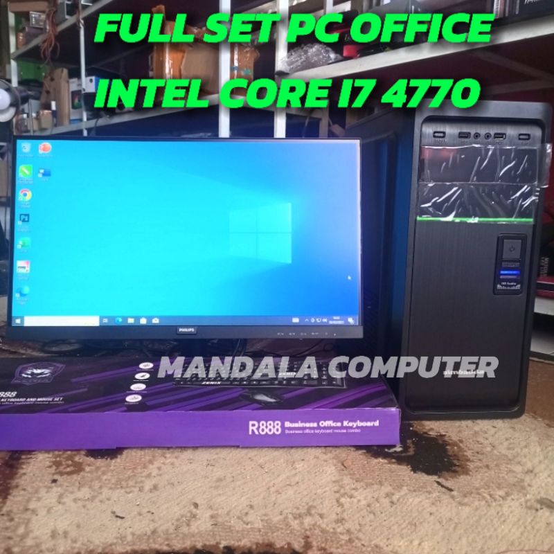 Jual FULL SET PC OFFICE | INTEL CORE I7 4770 | RAM 8GB 16GB | SSD HDD ...