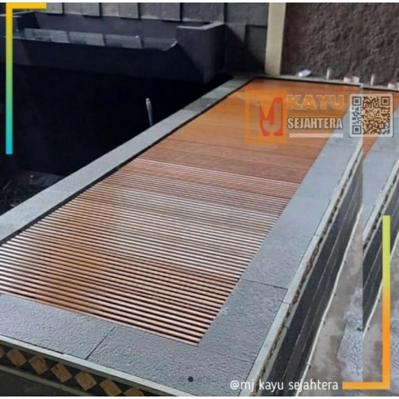 Jual PAPAN TUTUP CHAMBER FILTER KOLAM DECKING BENGKIRAI JUMBO PERNIS ...