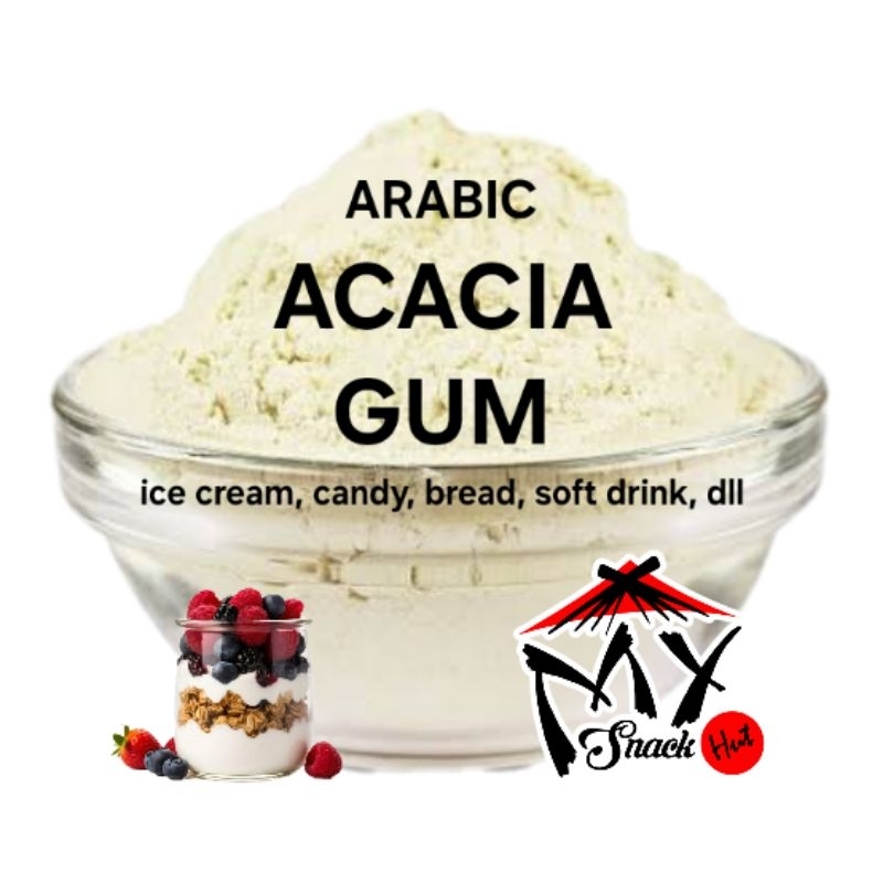 Jual ACACIA GUM 1KG FOOD GRADE ARABIC PENSTABIL PENGEMULSI PENGENTAL ...