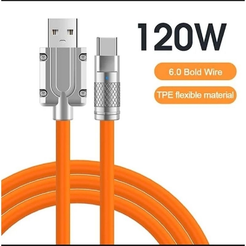 Jual KABEL TYPE C 120W kabel data Fast Charging Type-C Cable FOR usb ...
