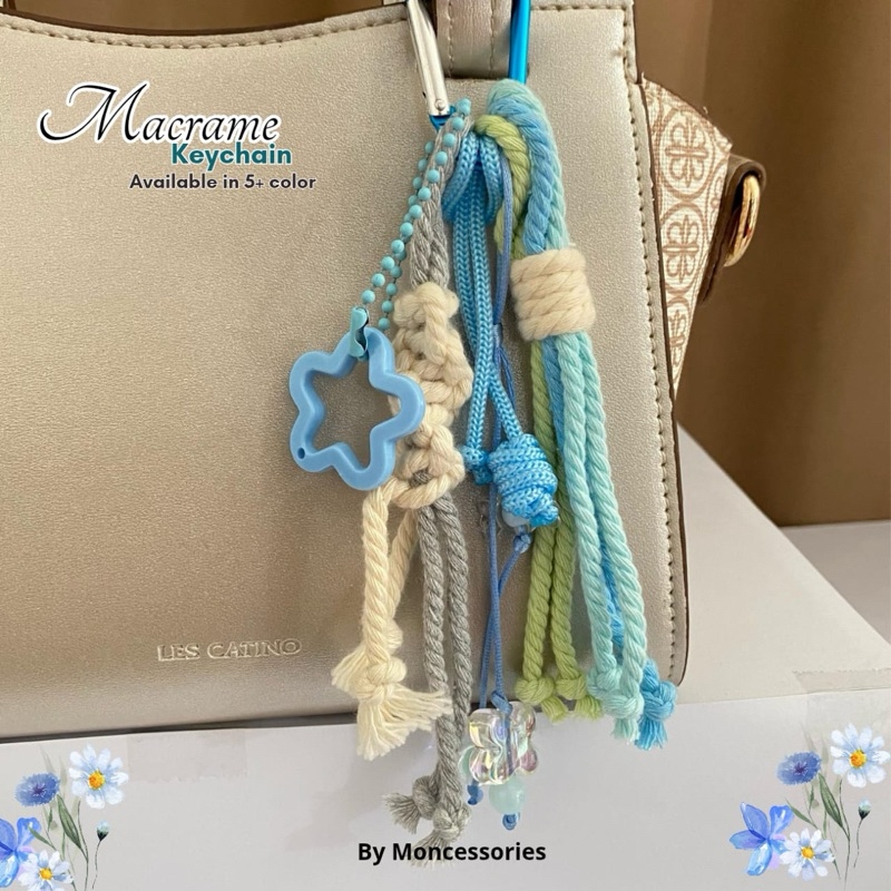 Jual Gantungan Tas Tali Ikat Rumbai Star Manik/ Keychain Macrame/ Bag ...