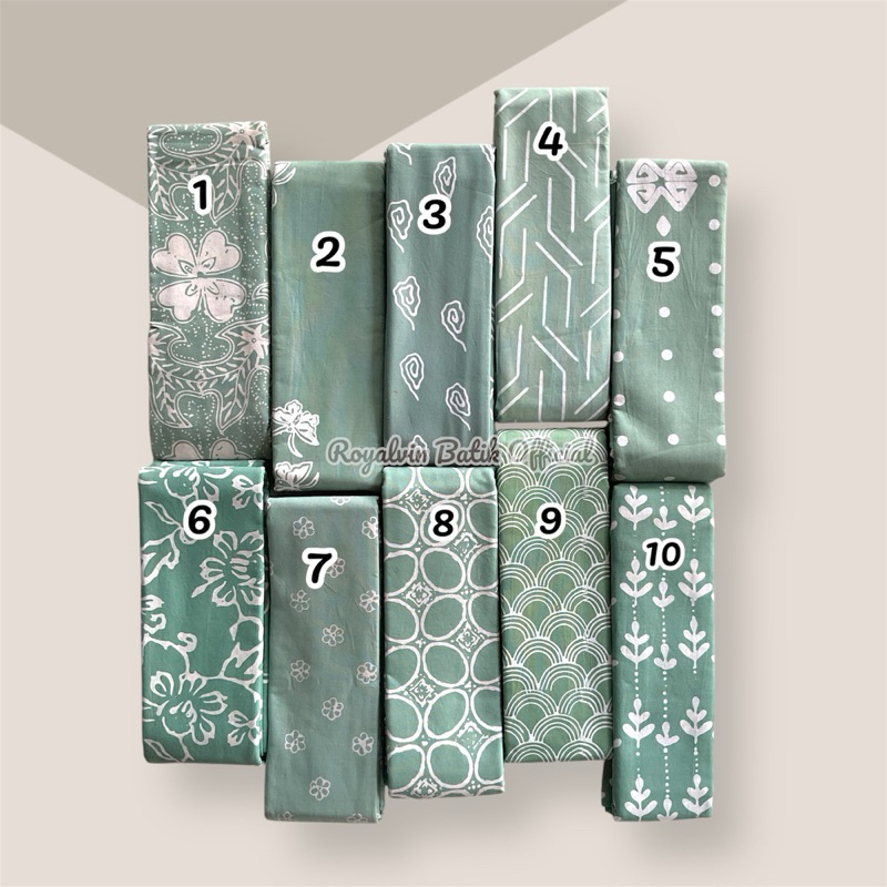Jual Batik Cap 1 Warna - Series Sage | Shopee Indonesia