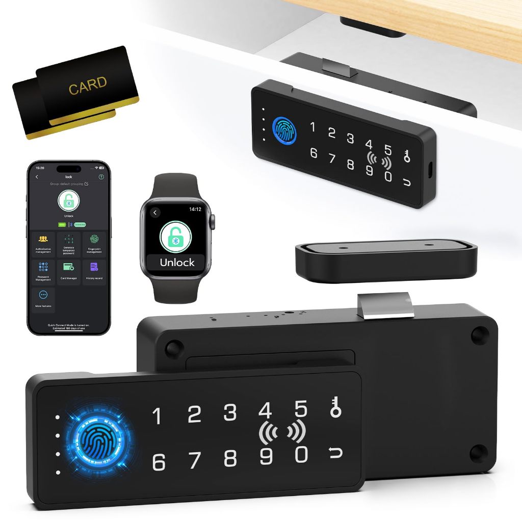 Jual Smart Cabinet Locks for Baby Proofing, Bluetooth RFID NFC Keyless ...