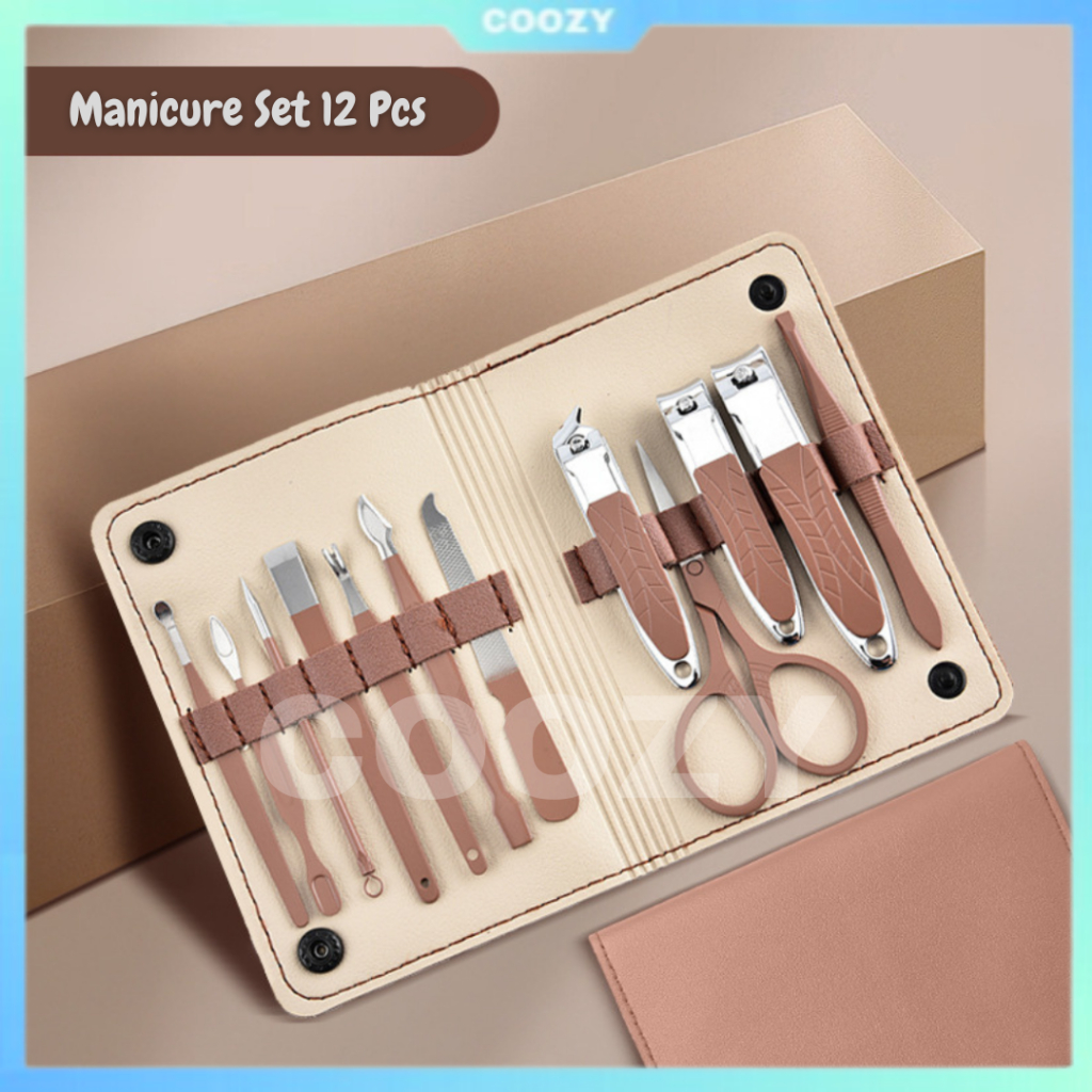 Jual Coozy Gunting Kuku Set 12 In 1 - Set Manicure Pedicure Premium ...
