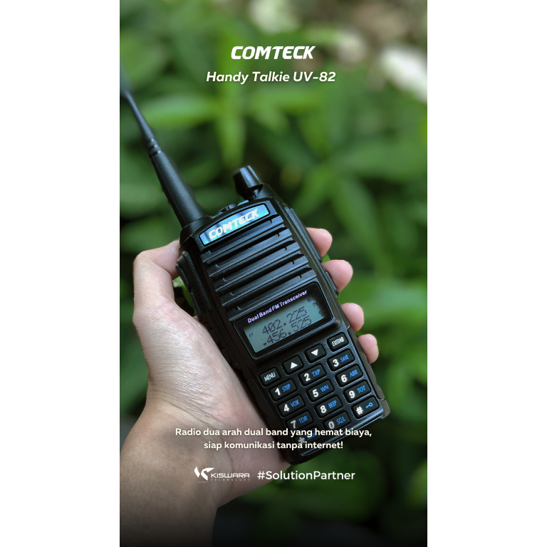 Jual [Promo] HT Handy Talkie TalkyComteck UV-82 / UV82 Dual Band VHF ...