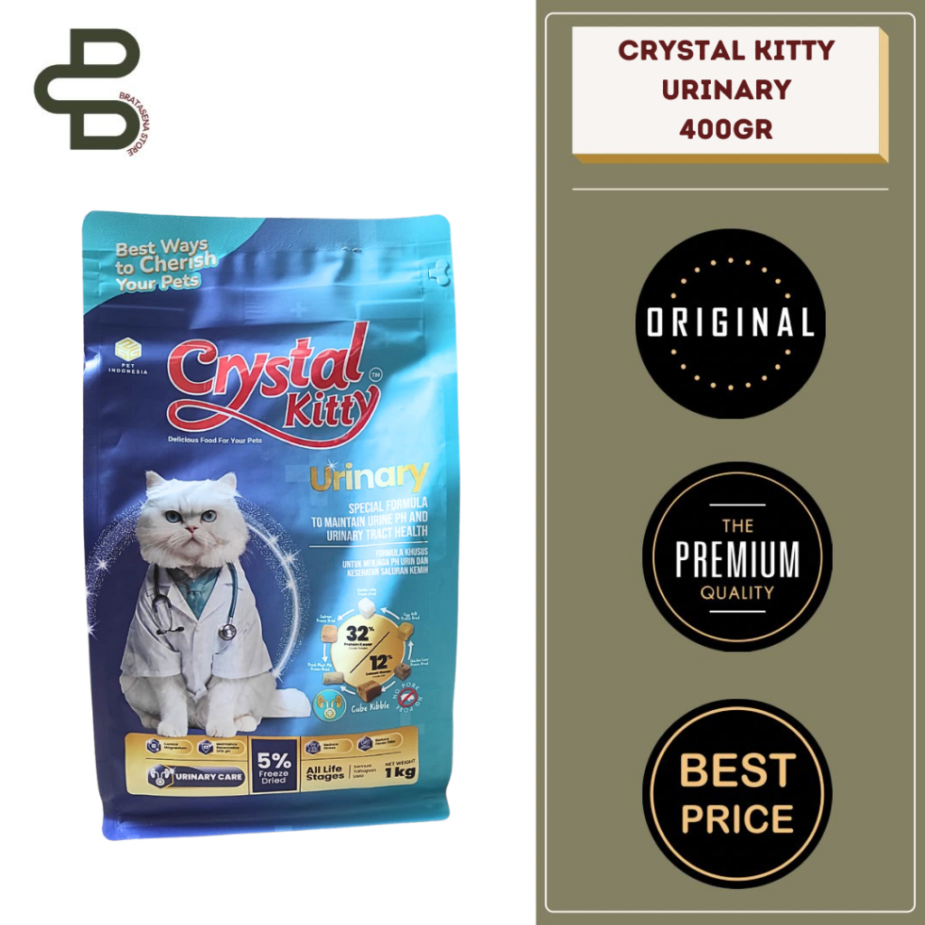 Jual CRYSTAL KITTY PREMIUM URINARY 400GR FRESHPACK | Shopee Indonesia