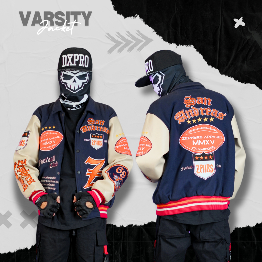 Jual VARSITY JACKET ZEPHYRS SA ZEPHYRS | Shopee Indonesia