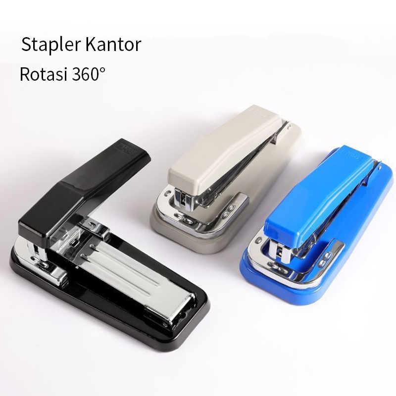 Jual Rotary Stapler Staples Putar 3 Arah /Triple Stapler stepler rotatable/ Staples kantor—Hibio ...