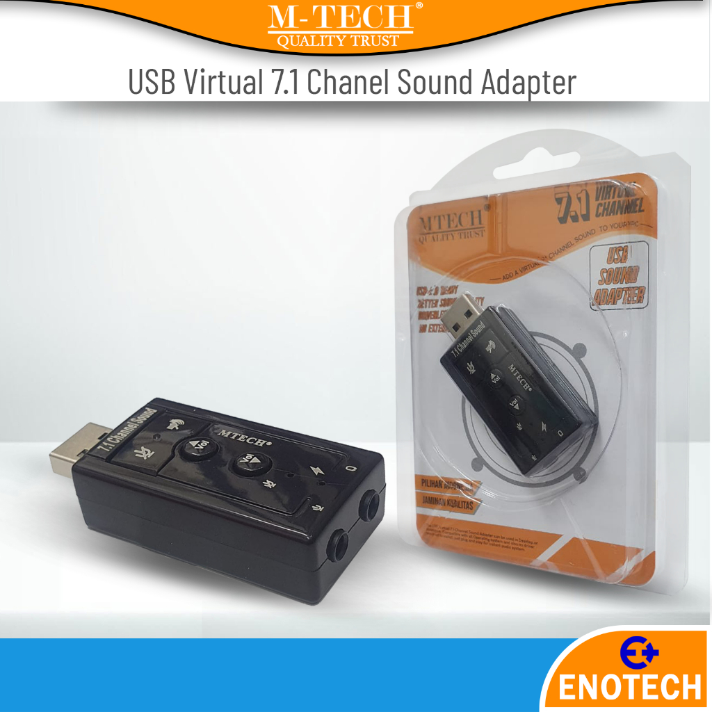 Jual USB Sound 7.1 - USB Virtual 7.1 Chanel Sound Adapter | Shopee Indonesia