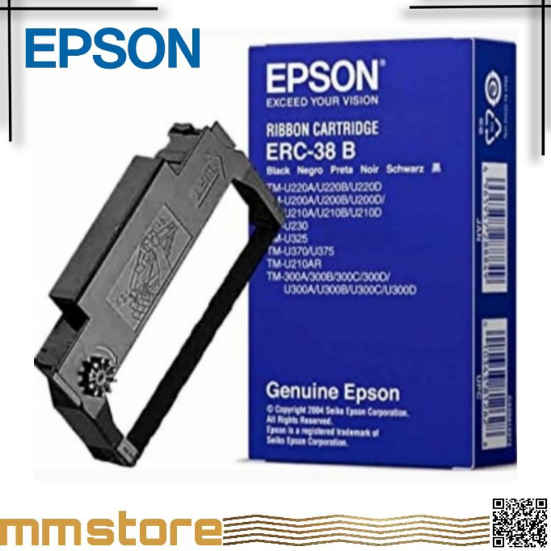 Jual Ribbon Cartridge Pita Tinta Epson ERC38 ERC-38B Original Black ...