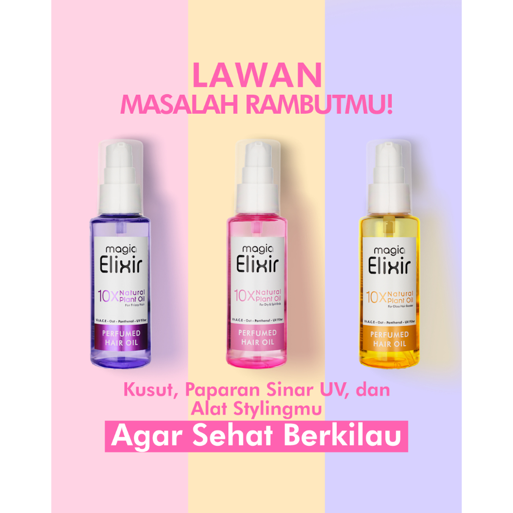 Jual INAURA MAGIA ELIXIR HAIR PERFUMED OIL / VITAMIN RAMBUT WANGI 100ML ...